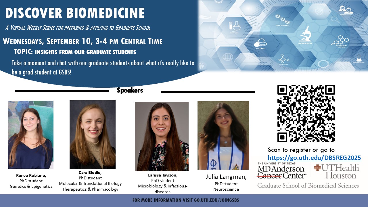 Discover Biomedicine Series: Insights from our Graduate Students ...
